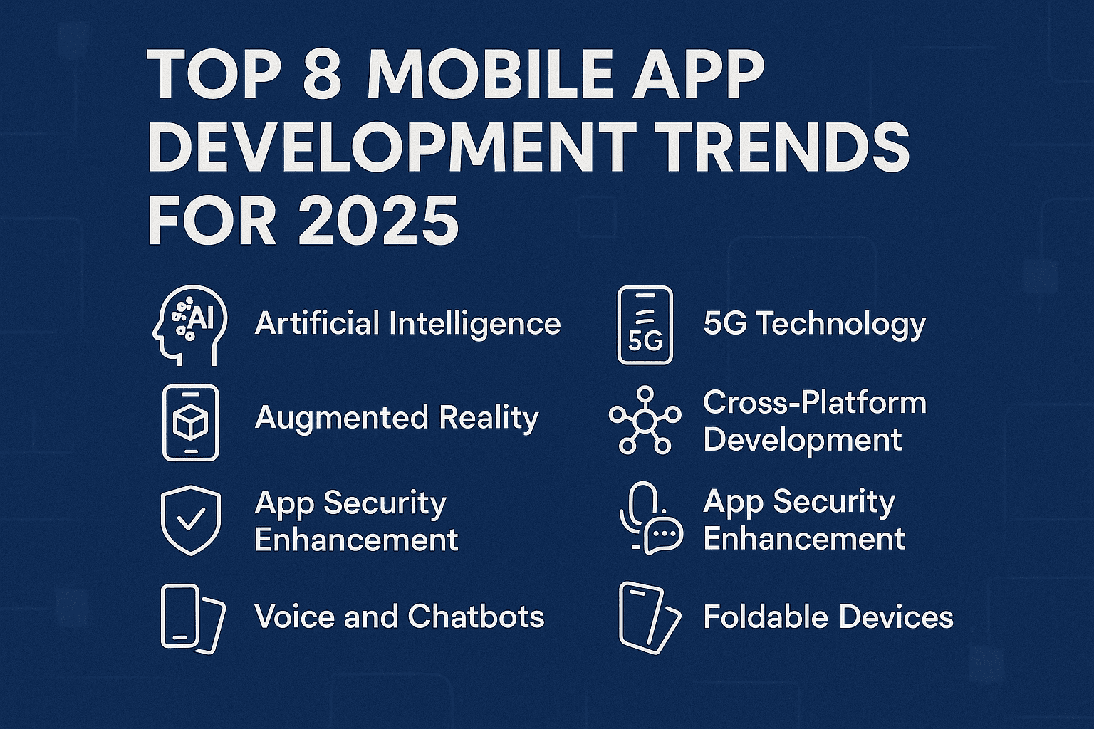 Top 8 Mobile App Development Trends to Watch in 2025